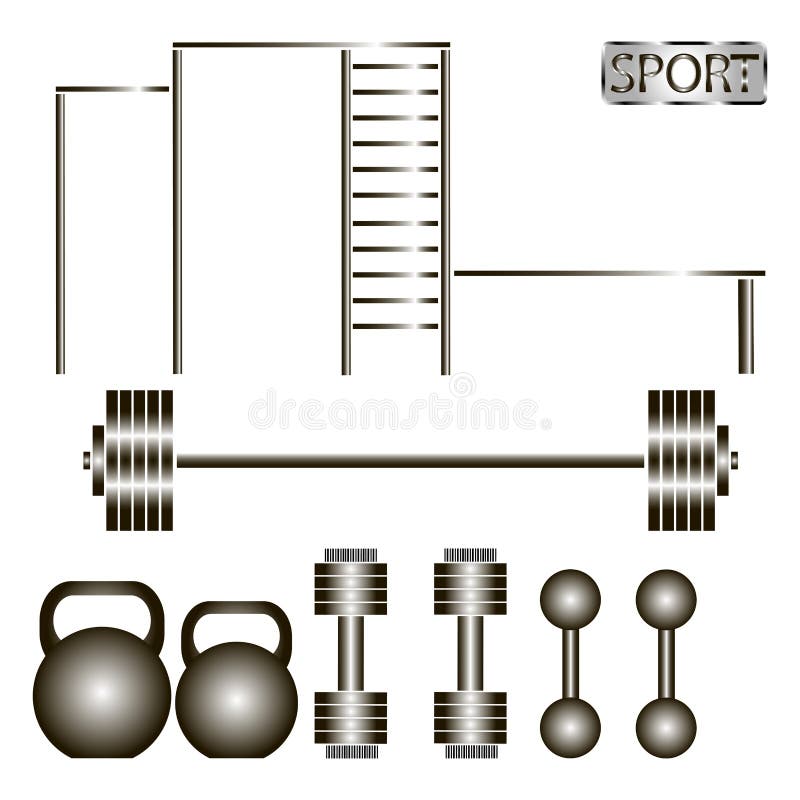 Vector Illustration of Logo for Sports Equipment. Stock Vector ...