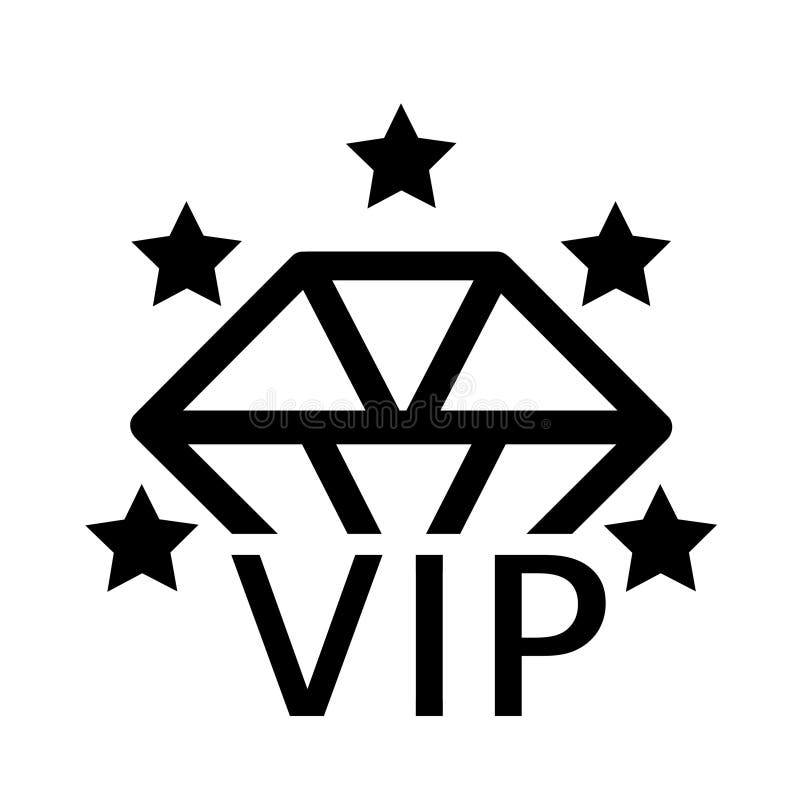 Vector Illustration, Logo, Vip Diamond. Isolated on a White Background ...