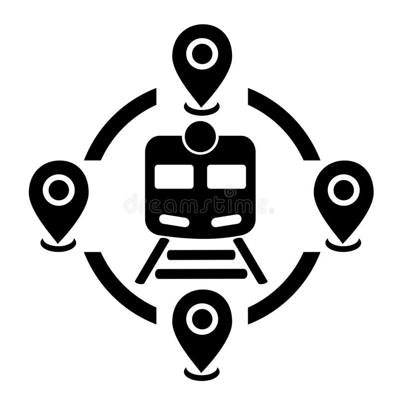 Train Location Isolated Vector Icon Which Can Easily Modify or Edit ...