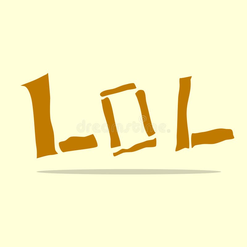 Lol. Laughing Out Loud Vector Illustration Stock Vector - Illustration ...