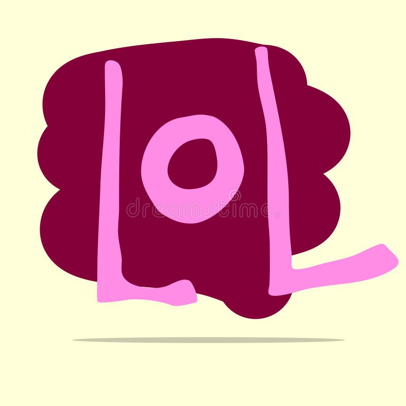 Lol. Laughing Out Loud Vector Illustration Stock Vector - Illustration ...