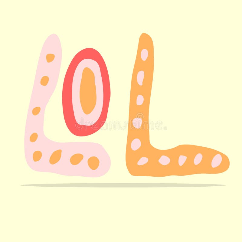 Lol. Laughing Out Loud Vector Illustration Stock Vector - Illustration ...