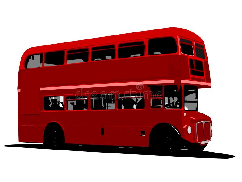 London Bus stock vector. Illustration of illsutration - 54431125