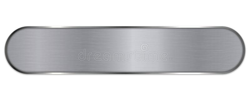 Long Silver Colored Ribbon Banner with Silver Frame on White Background ...