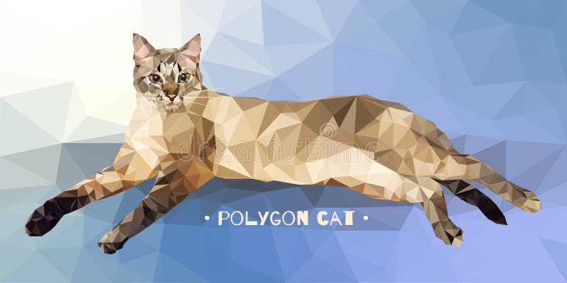 Polygon Style Cat Stock Illustrations – 935 Polygon Style Cat Stock ...