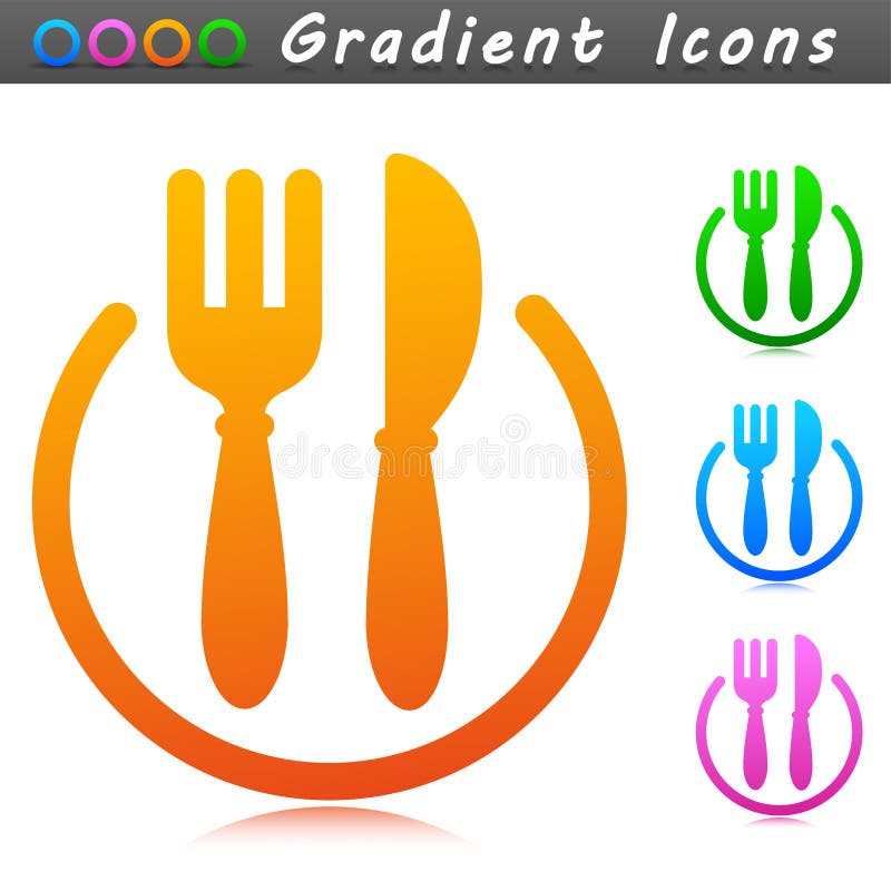 Vector Lunch Symbol Icon Design Stock Vector - Illustration of fork ...