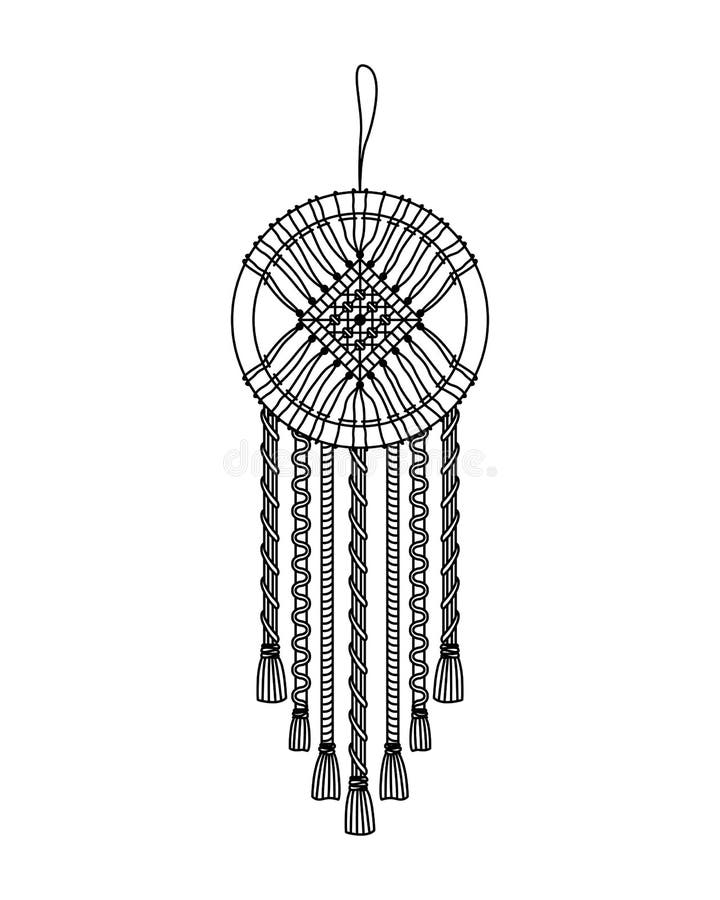 Macrame line icon stock vector. Illustration of fashion - 95428523