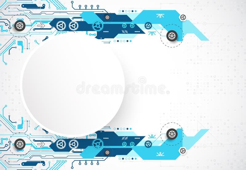 Vector Illustration, Hi-tech Digital Technology and Engineering Stock ...