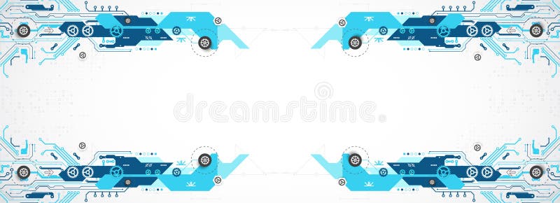 Vector Illustration, Hi-tech Digital Technology and Engineering Stock ...