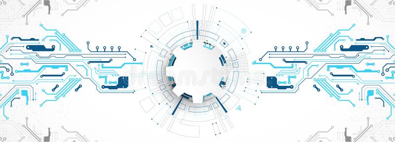 Vector Illustration, Hi-tech Digital Technology and Engineering Stock ...