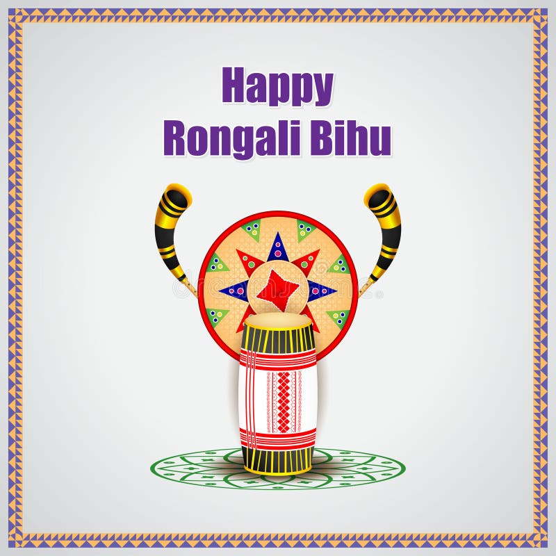 Vector Illustration of Magh Bihu Stock Vector - Illustration of april ...