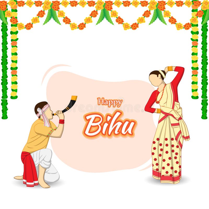 Vector Illustration of Magh Bihu Stock Vector - Illustration of ...