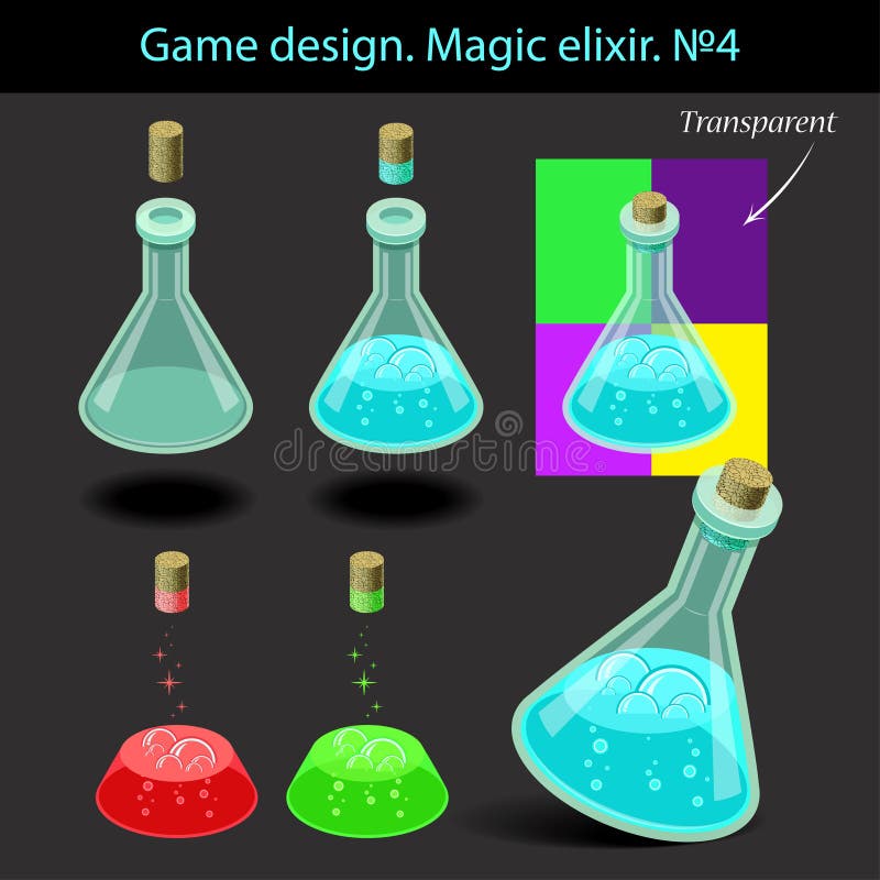 Vector Illustration. Magic Elixir in Different Stock Vector ...