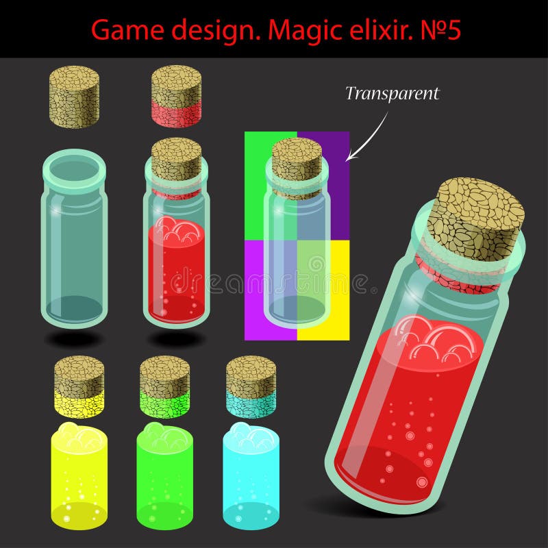 Vector Illustration. Magic Elixir in Different Stock Vector ...