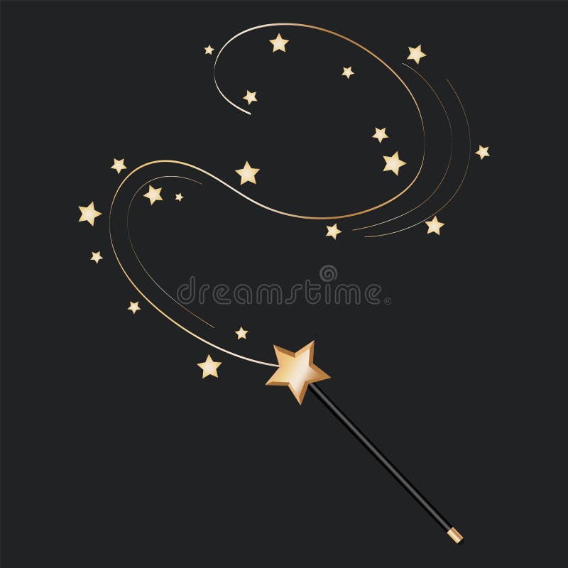 Magic wand set stock vector. Illustration of entertainment - 232480999