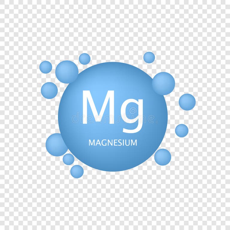 Vector Illustration of Magnesium Molecules Stock Illustration ...