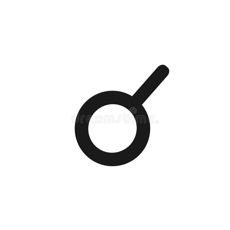 Vector Illustration of a Magnifying Glass. Search and Notes on the ...