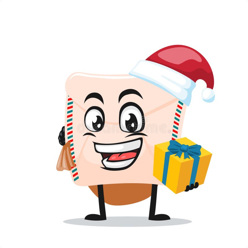 Vector Illustration of Mail Mascot or Character Stock Illustration ...