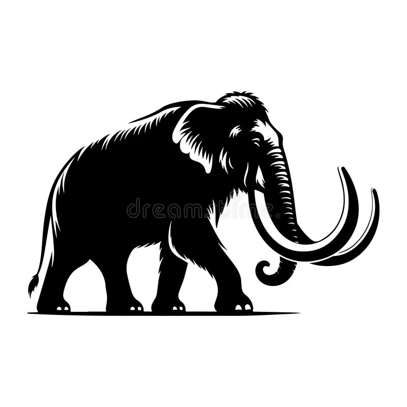 Vector Illustration of a Majestic Woolly Mammoth Stock Vector ...