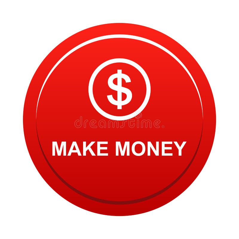 Earn Glossy Red Round Button Stock Illustrations – 67 Earn Glossy Red ...