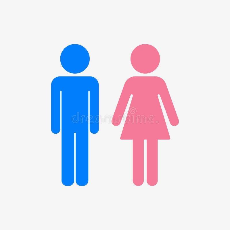 Vector Illustration of Male and Female Icons. Isolated. Stock Vector ...