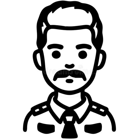 Portrait Police Officer Stock Illustrations 1570 Portrait Police