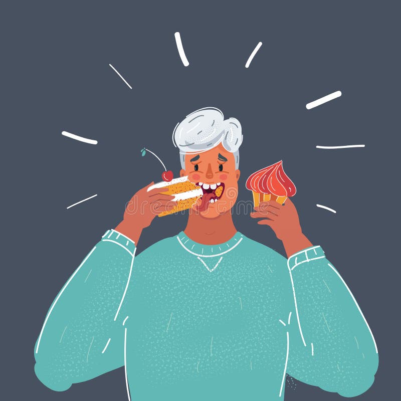 Boy Eating Cakes with Face Dirty, Kid Enjoying Eating of Yummy Dessert ...