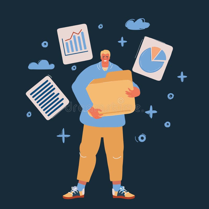 Big Folder Documents Stock Illustrations – 391 Big Folder Documents ...