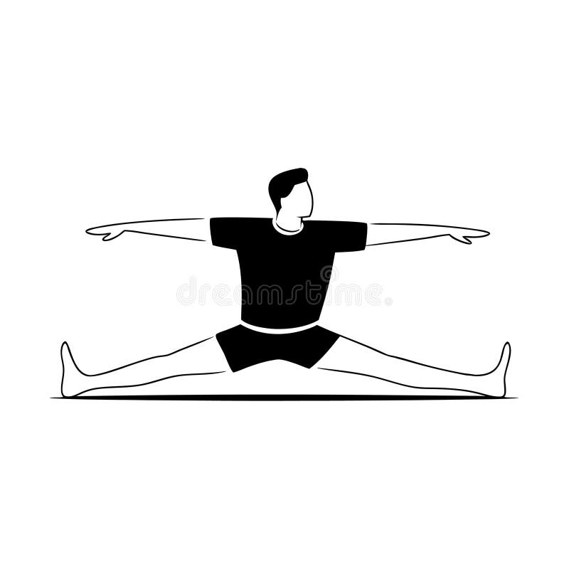 Gymnastics Split Stock Illustrations – 304 Gymnastics Split Stock ...