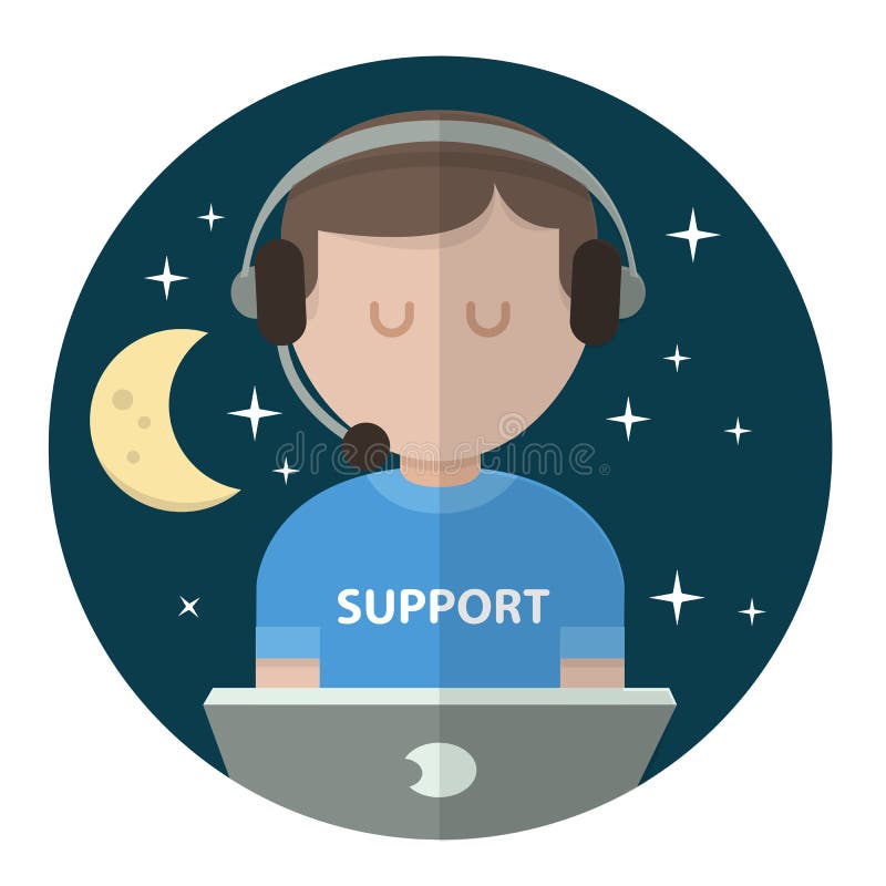 Vector Illustration Man Support Stock Vector - Illustration of ...