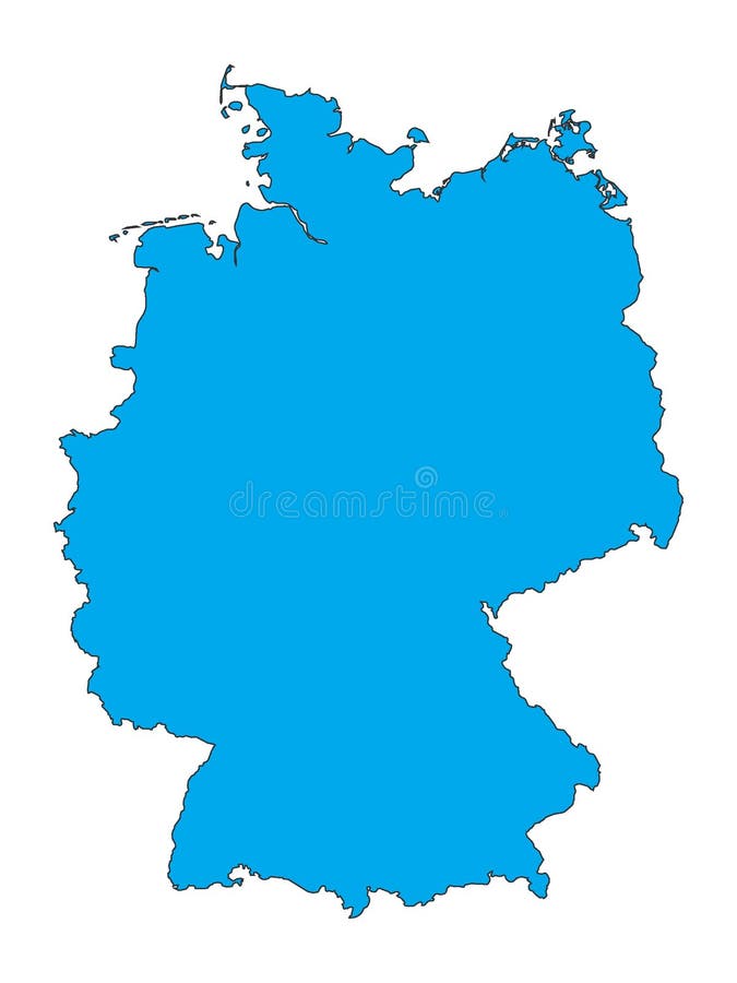 Map of Germany stock vector. Illustration of provinces - 135206418