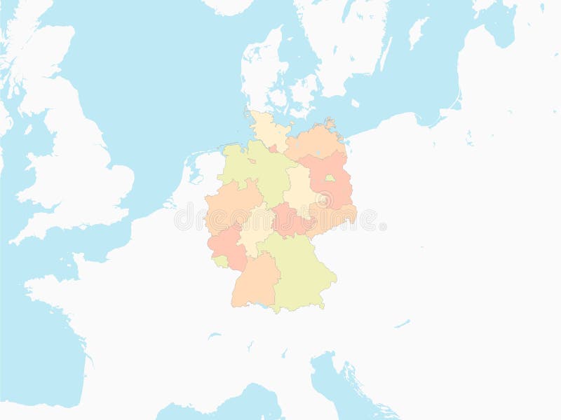Map Germany Provinces Stock Illustrations – 852 Map Germany Provinces ...