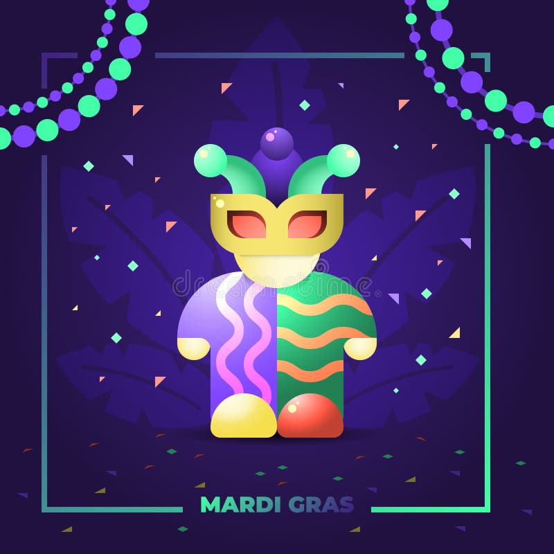 Fool S Cap and Mask - Icons Stock Vector - Illustration of arts ...