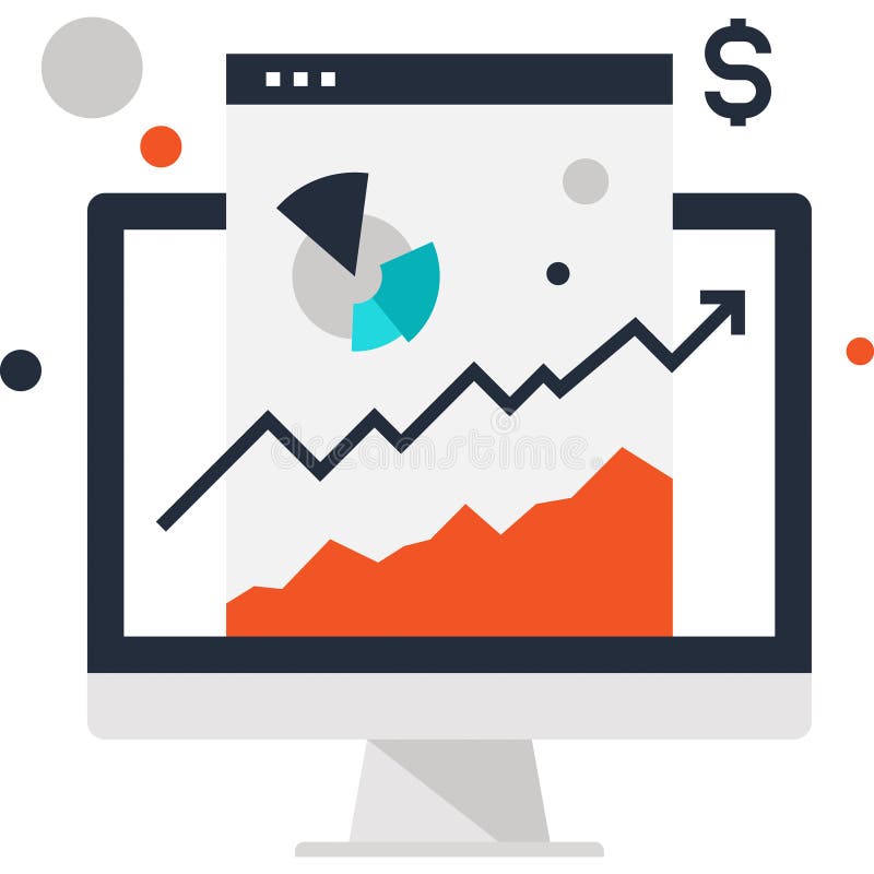Market analysis logos stock vector. Illustration of inspect - 99109062