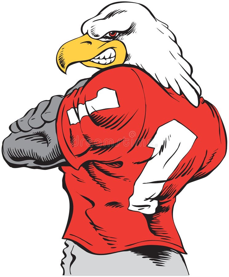 Eagle Back Number One Vector Illustration Stock Vector - Illustration ...