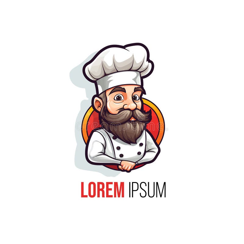 Vector Illustration of a Mascot Logo of Chef Stock Vector ...