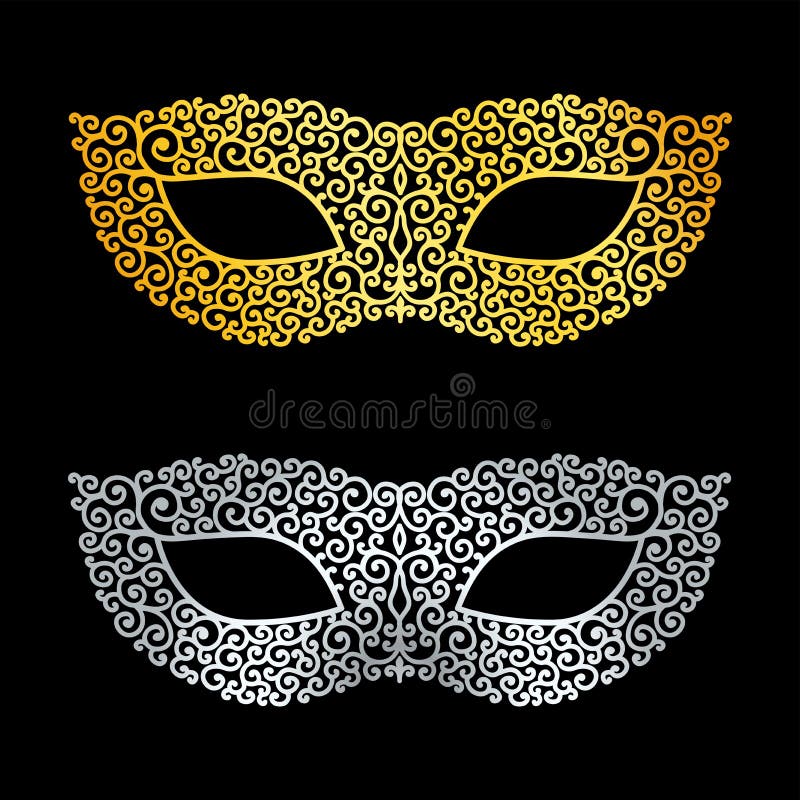 Black Masquerade Masks Clip Art