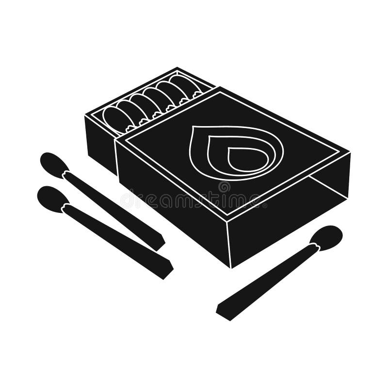 Vector Design of Matchbox and Box Logo. Set of Matchbox and Stick ...