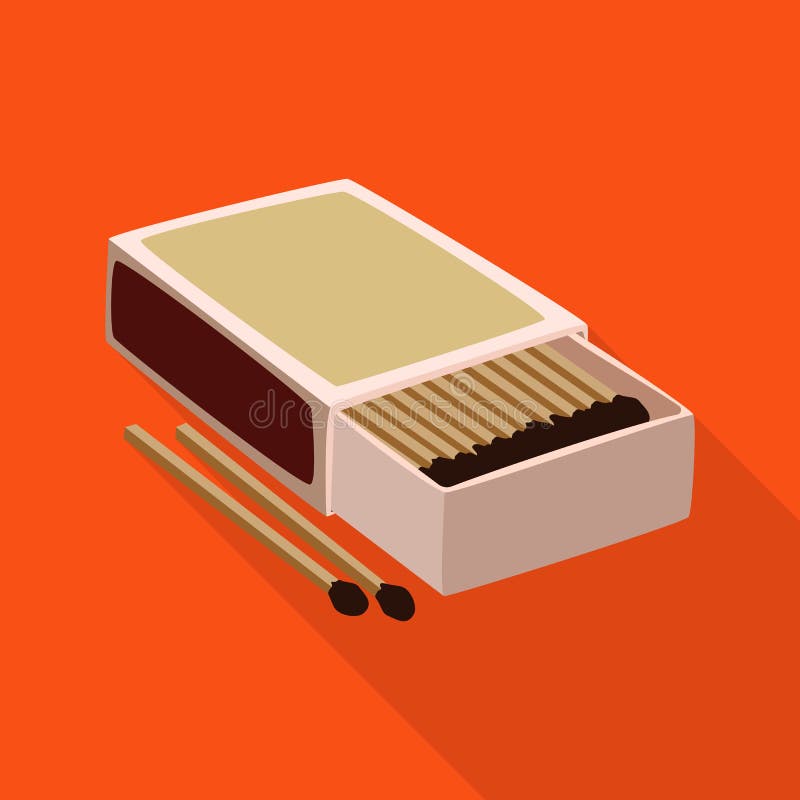Vector Illustration Of Matchbox And Box Logo. Set Of Matchbox And ...