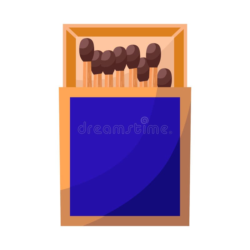 Vector Illustration of Matchbox and Box Sign. Web Element of Matchbox ...