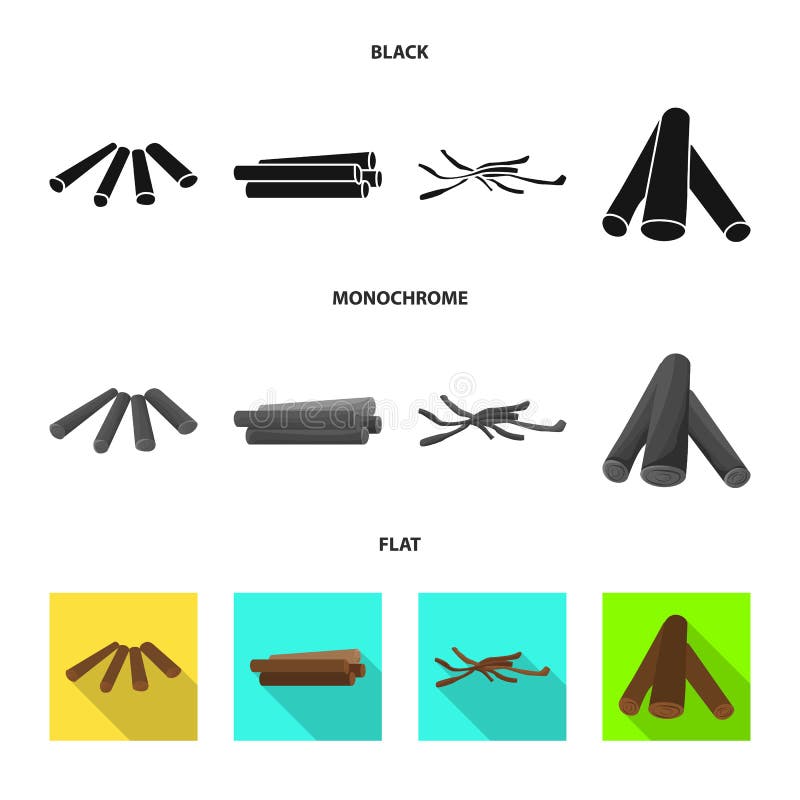 Vector Design of Material and Logging Symbol. Collection of Material ...