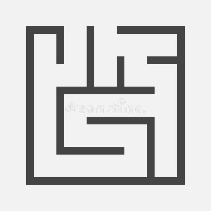 Vector Illustration of a Maze Stock Vector - Illustration of maze ...