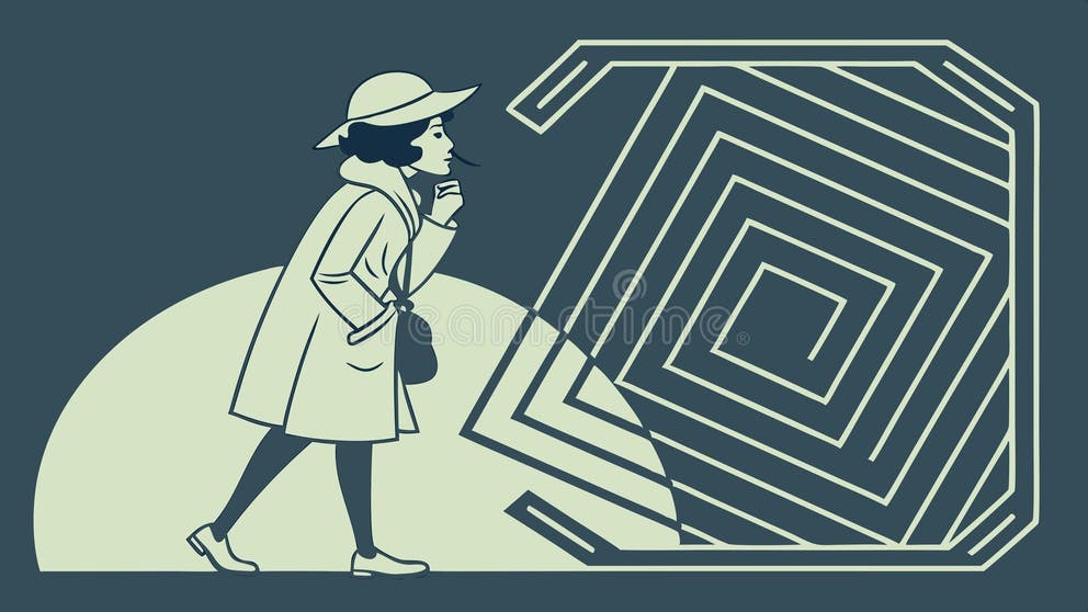 Maze Pattern Illustration, Puzzle and Game Design Vector Design ...