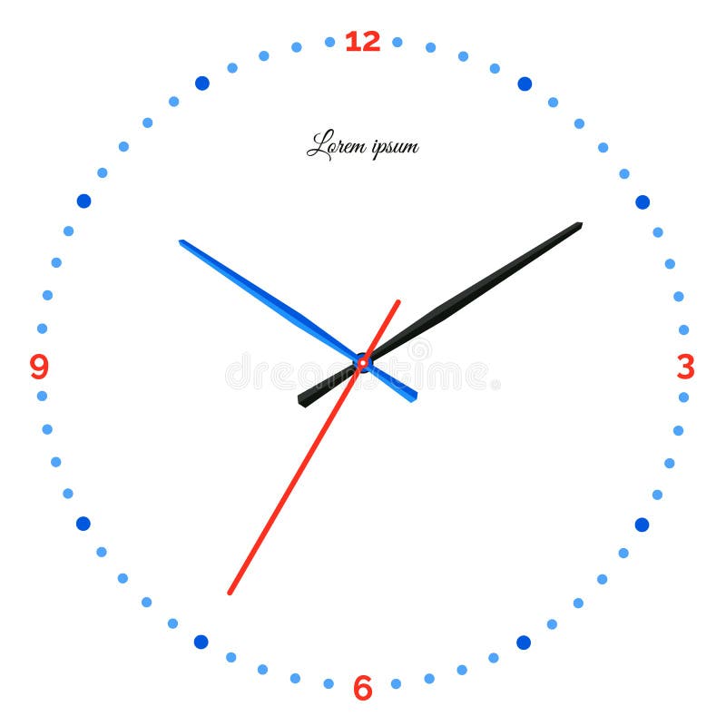 Plain Clock Face Vector Stock Illustrations – 164 Plain Clock Face ...
