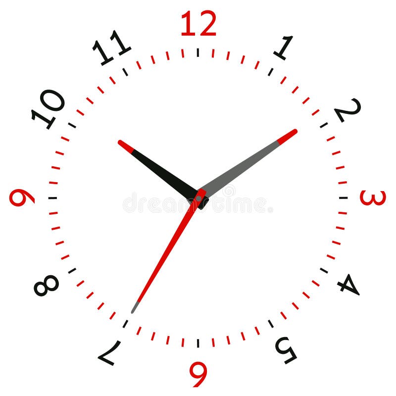 Plain Clock Face Vector Stock Illustrations – 164 Plain Clock Face ...