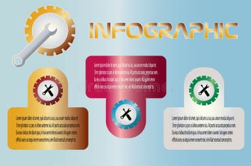 Vector and Illustration Mechanical Engineering Infographic Design Stock ...