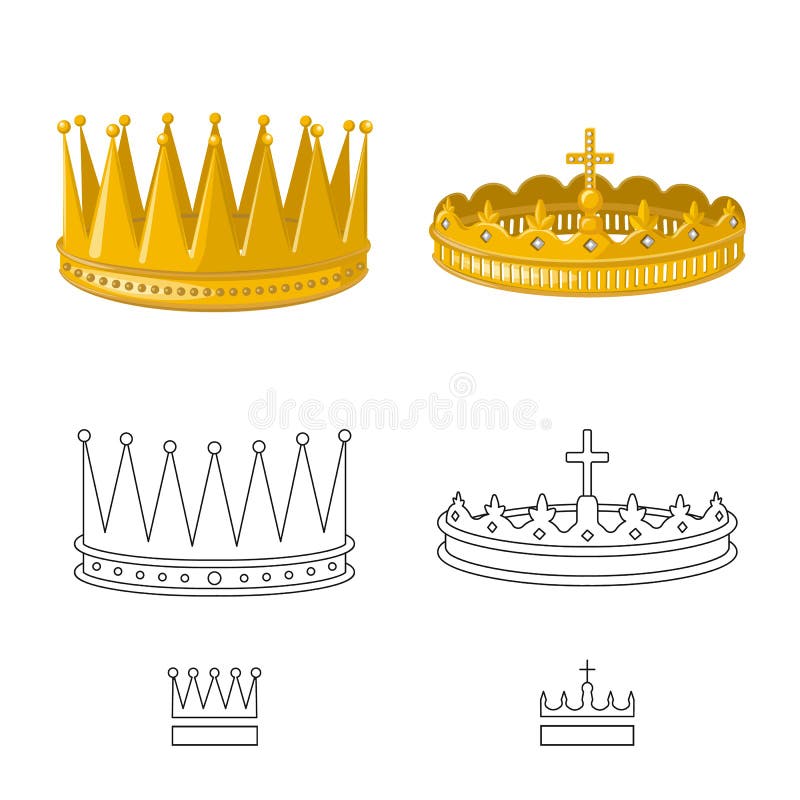 Vector Illustration of Medieval and Nobility Icon. Collection of ...
