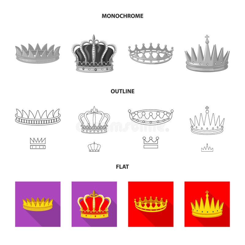 Vector Illustration of Medieval and Nobility Icon. Collection of ...