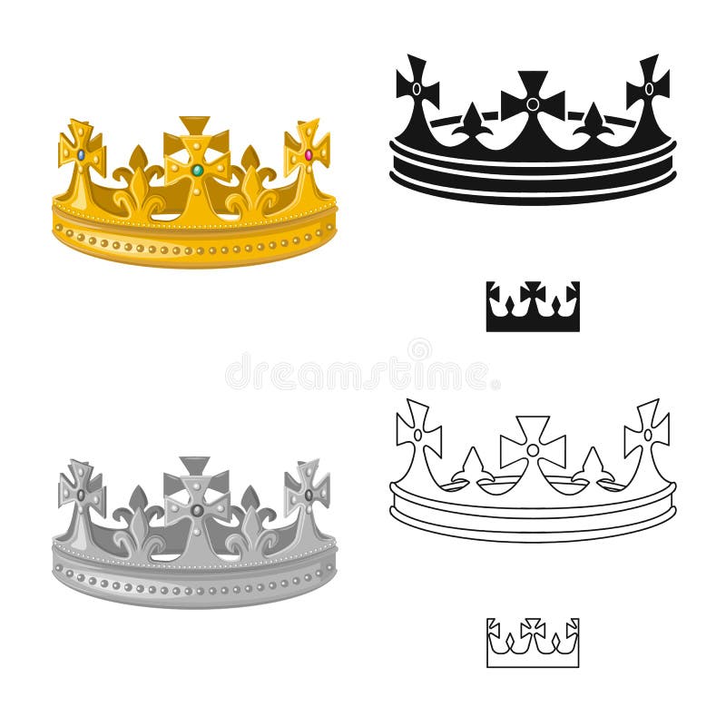 Vector Illustration of Medieval and Nobility Logo. Collection of ...