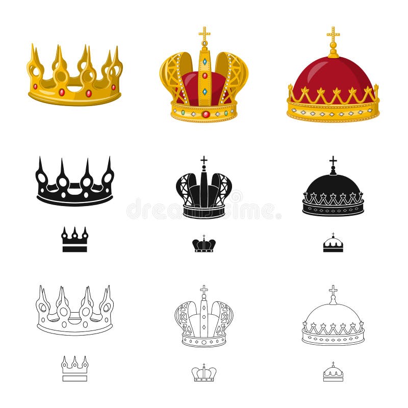 Vector Illustration of Medieval and Nobility Sign. Collection of ...